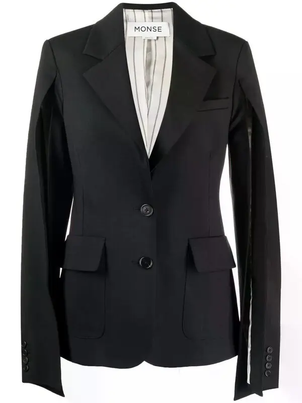 Monse Wool-blend Blazer With Slit Sleeves