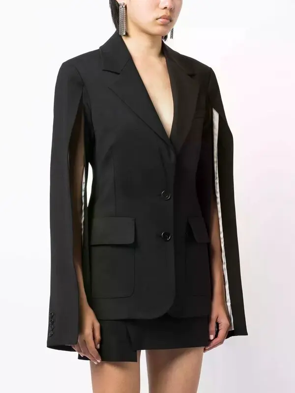 Monse Wool-blend Blazer With Slit Sleeves