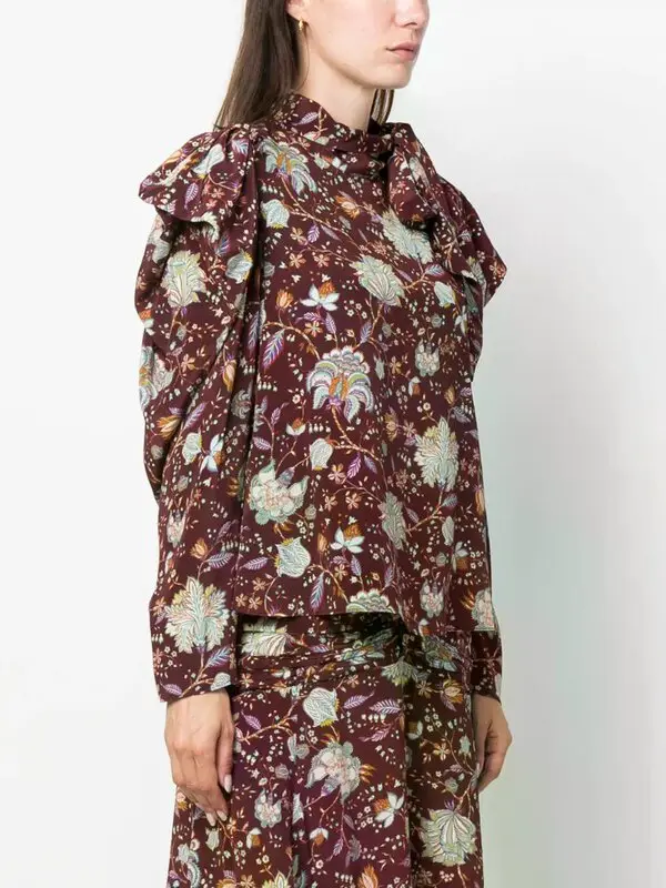 Ulla Johnson Floral-pattern Silk Blouse