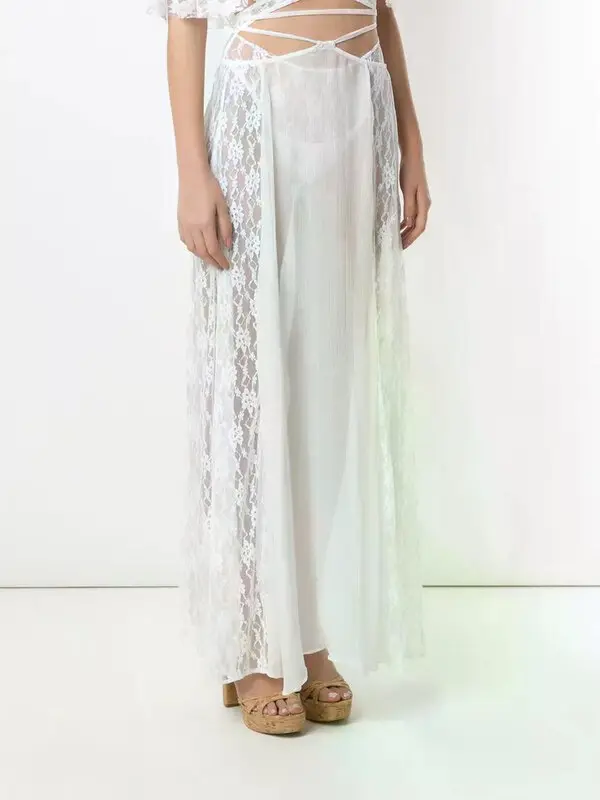 AMIR SLAMA Lace Maxi Skirt