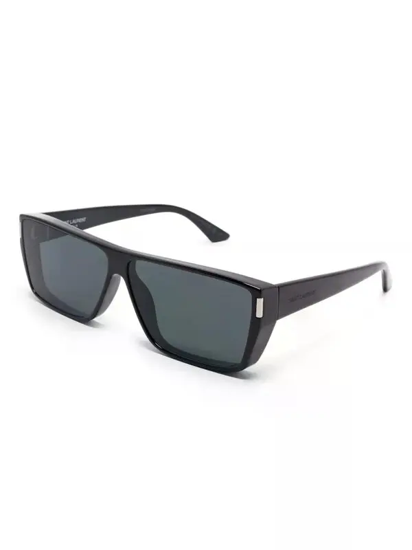 Saint Laurent Rectangle-frame Sunglasses - Black
