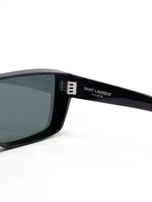 Saint Laurent Rectangle-frame Sunglasses - Black