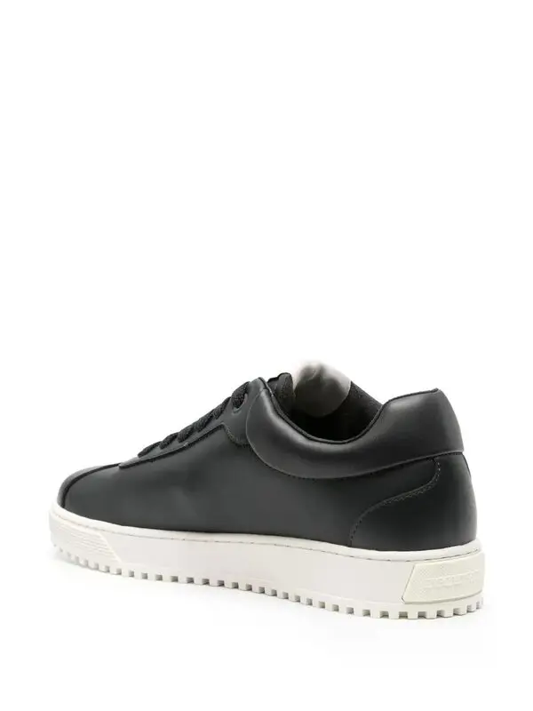 Emporio Armani Eagle-print Leather Sneakers
