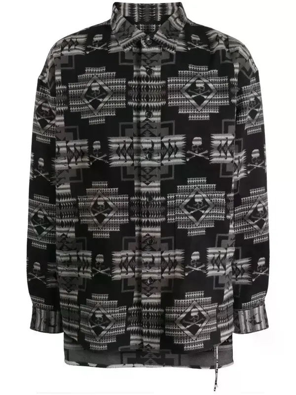 MASTERMIND WORLD Chimayo Jacquard Cotton Shirt