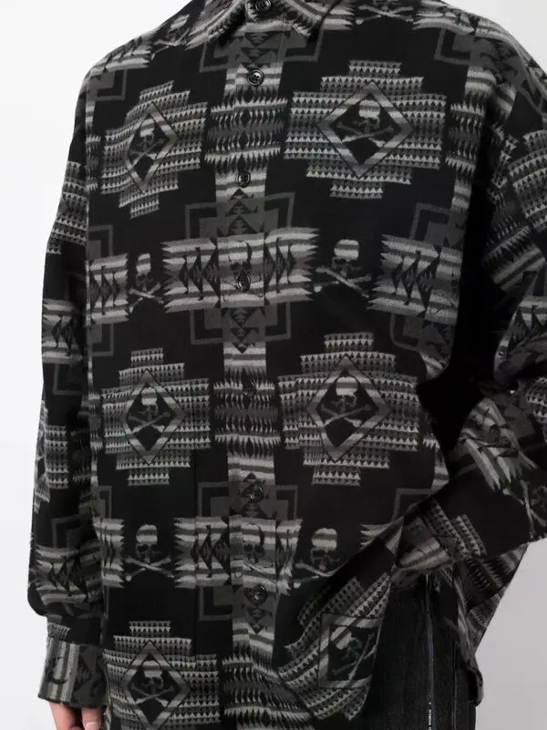 MASTERMIND WORLD Chimayo Jacquard Cotton Shirt