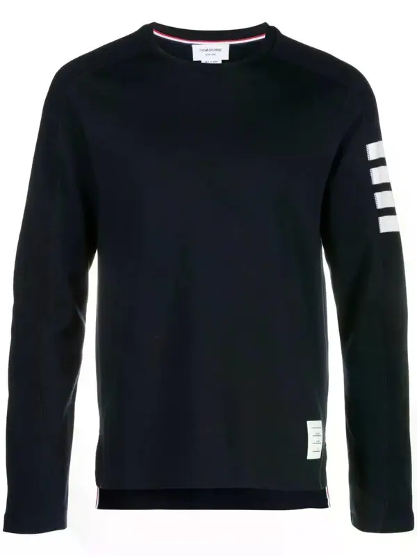 Thom Browne Milano Cotton 4-bar Long-sleeve Tee