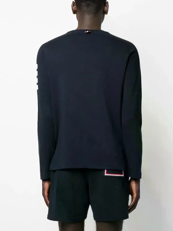 Thom Browne Milano Cotton 4-bar Long-sleeve Tee