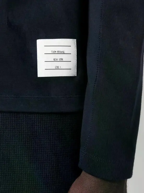 Thom Browne Milano Cotton 4-bar Long-sleeve Tee