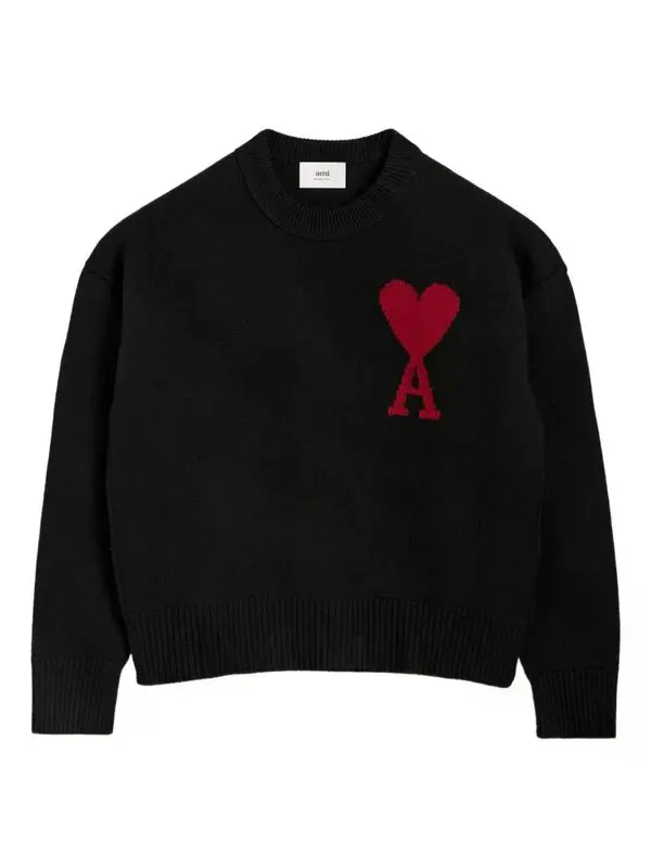 AMI Paris De Coeur Wool Sweater