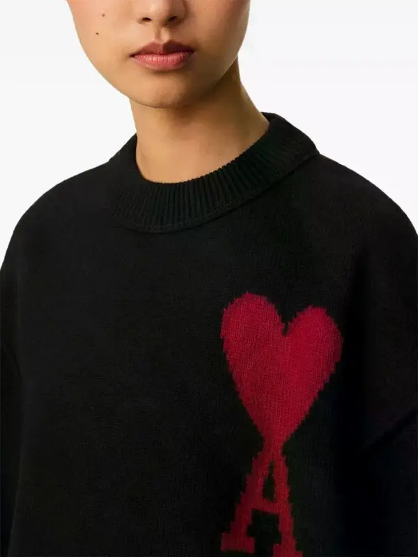 AMI Paris De Coeur Wool Sweater