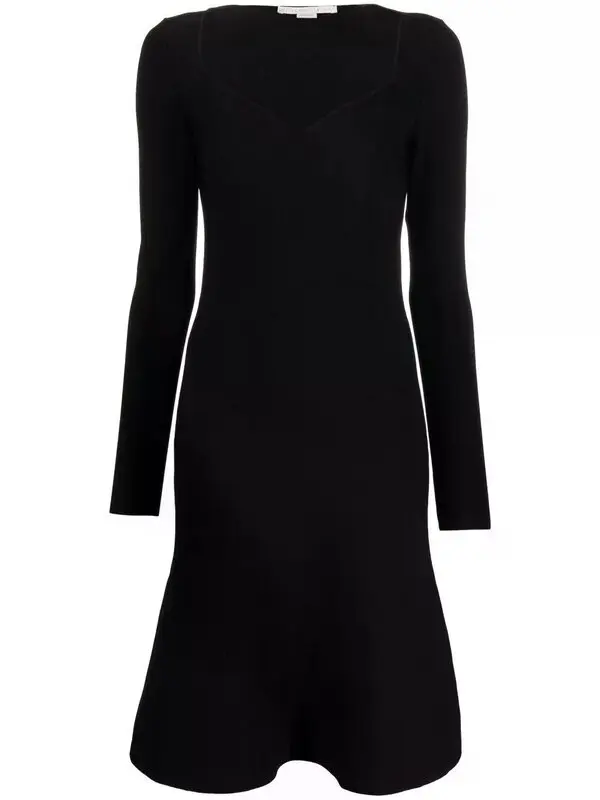 Stella McCartney Sweetheart-neck Flared Dress