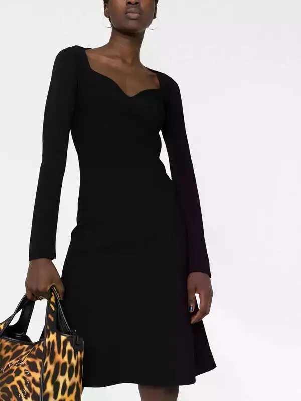 Stella McCartney Sweetheart-neck Flared Dress