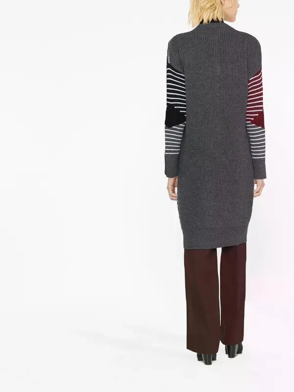 Stella McCartney Striped Virgin Wool Cardigan Coat
