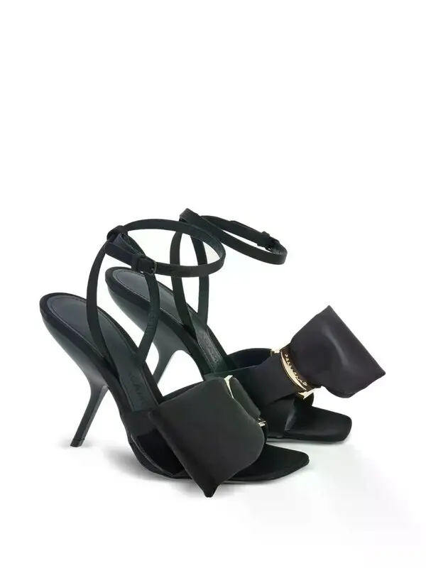 FERRAGAMO Asymmetric-bow Satin Sandals