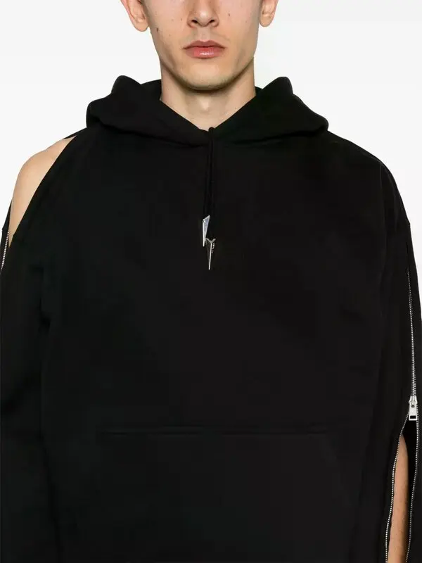 MUGLER Zip-detailed Hoodie