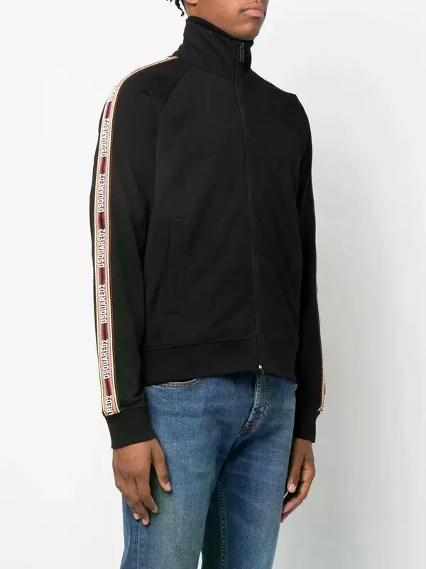 Dsquared2 Embroidered-logo Zip-up Sweatshirt