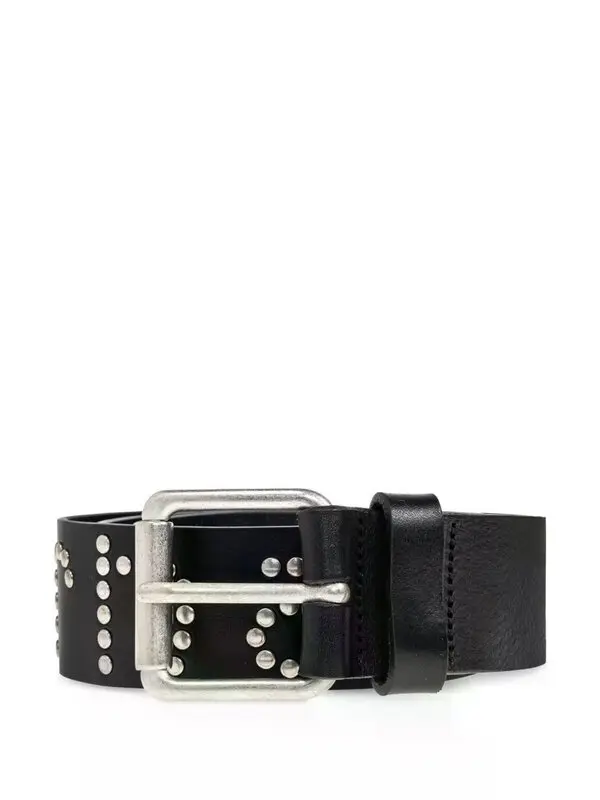 Carhartt Work In Progress Studded Leather Belt - Black