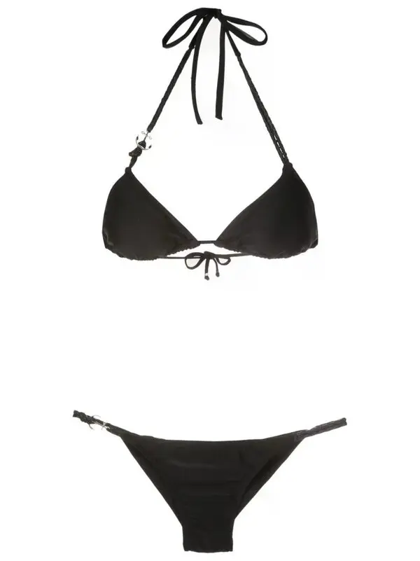 AMIR SLAMA Anchor-detail Triangle-cup Bikini - Black