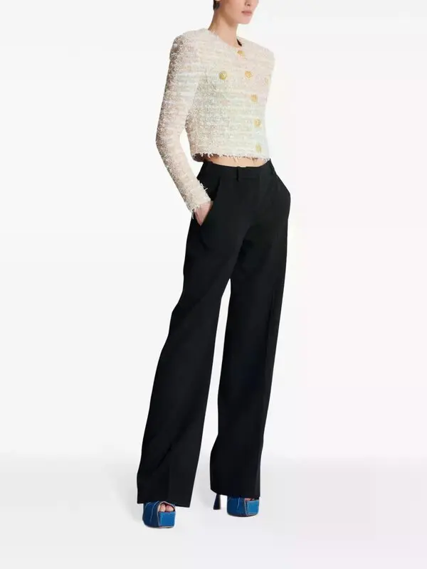 Balmain Cropped Tweed Jacket