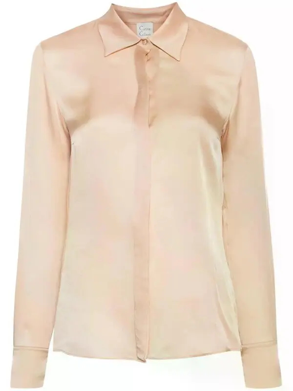 Carine Gilson Longsleeved Silk Shirt - Neutrals