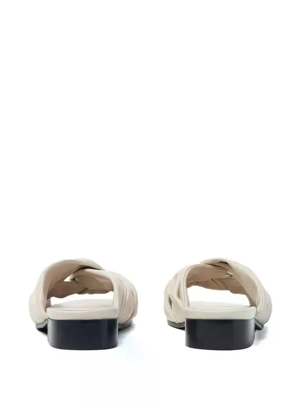 SCAROSSO Twist Slides - Neutrals