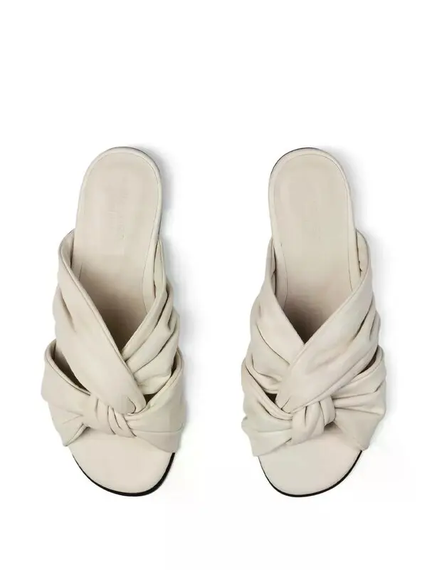 SCAROSSO Twist Slides - Neutrals