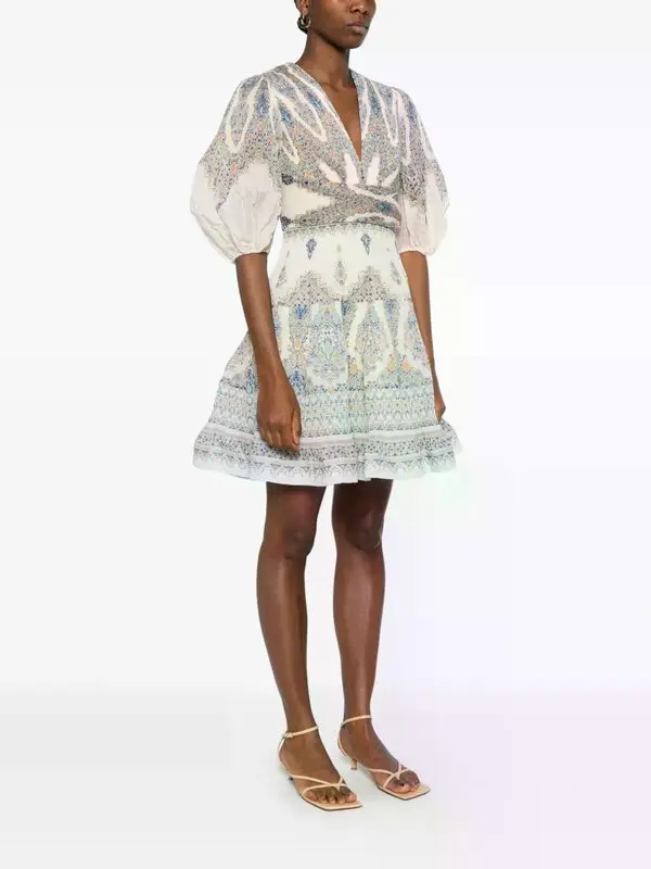 Zimmermann Pleated Mini Dress