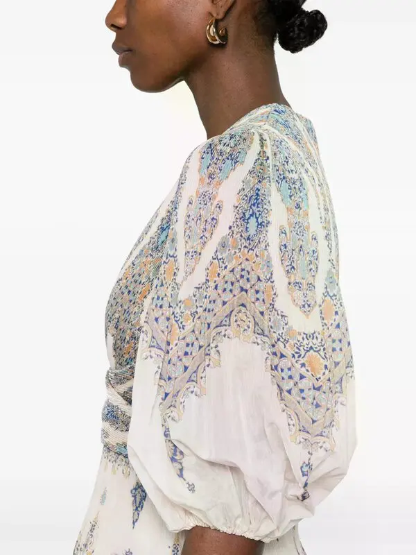 Zimmermann Pleated Mini Dress