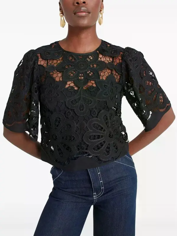 TEMPERLEY LONDON Guinevere Blouse - Black