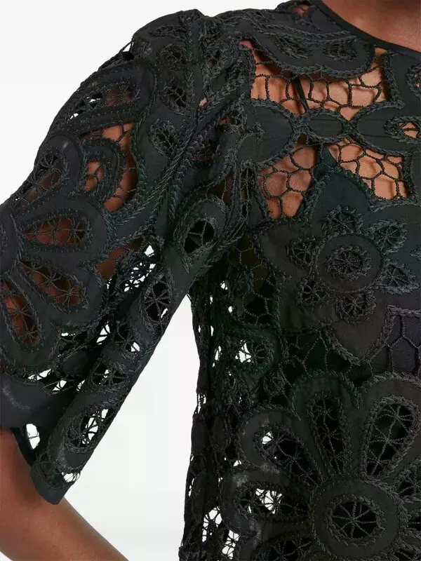 TEMPERLEY LONDON Guinevere Blouse - Black