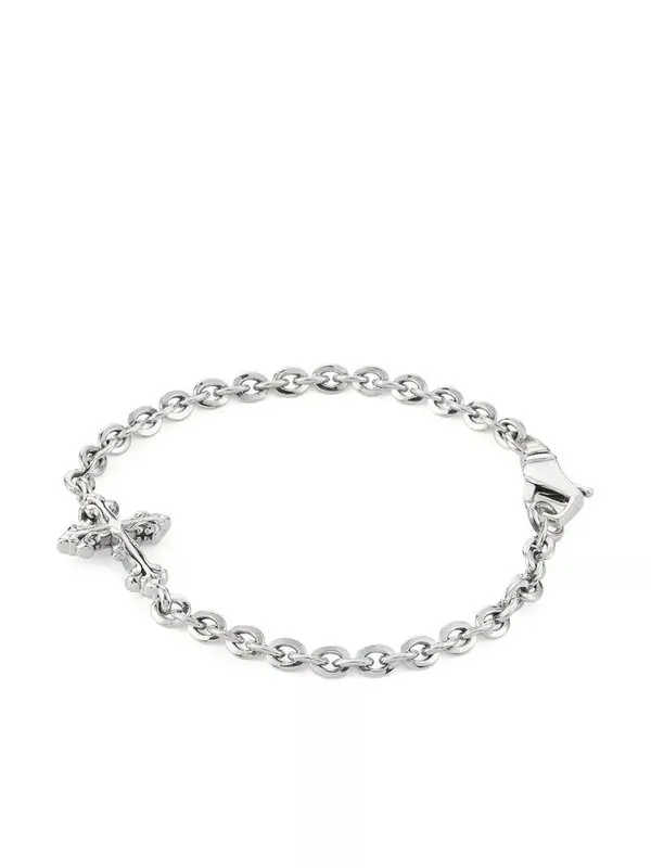 Emanuele Bicocchi Avelli Cross Bracelet - Silver