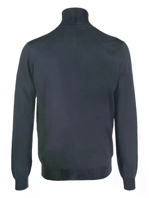 DELL'OGLIO Fine-knit Roll-neck Jumper - Grey