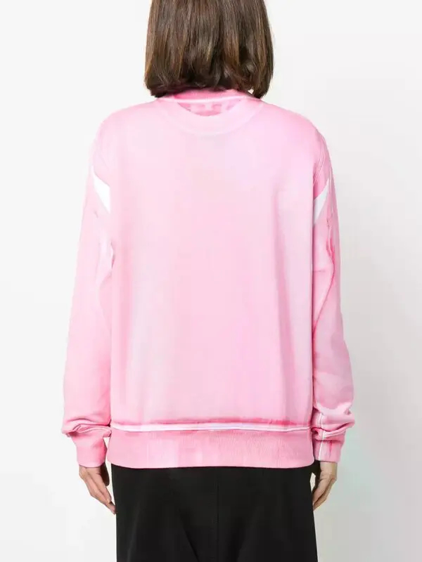 LANVIN Embroidered-logo Crew-neck Sweatshirt