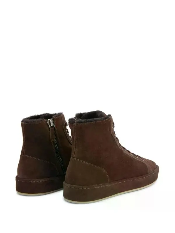 GIUSEPPE ZANOTTI City Suede High-top Sneakers