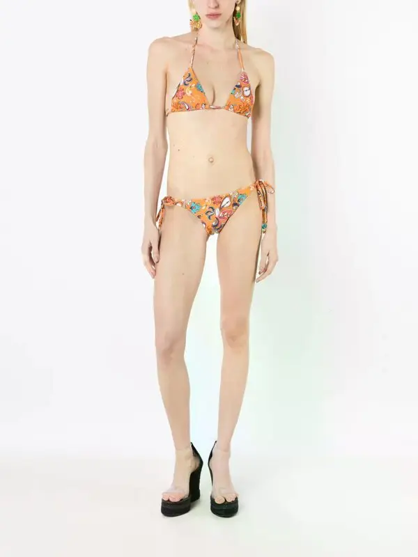 AMIR SLAMA Graphic-print Bikini Set