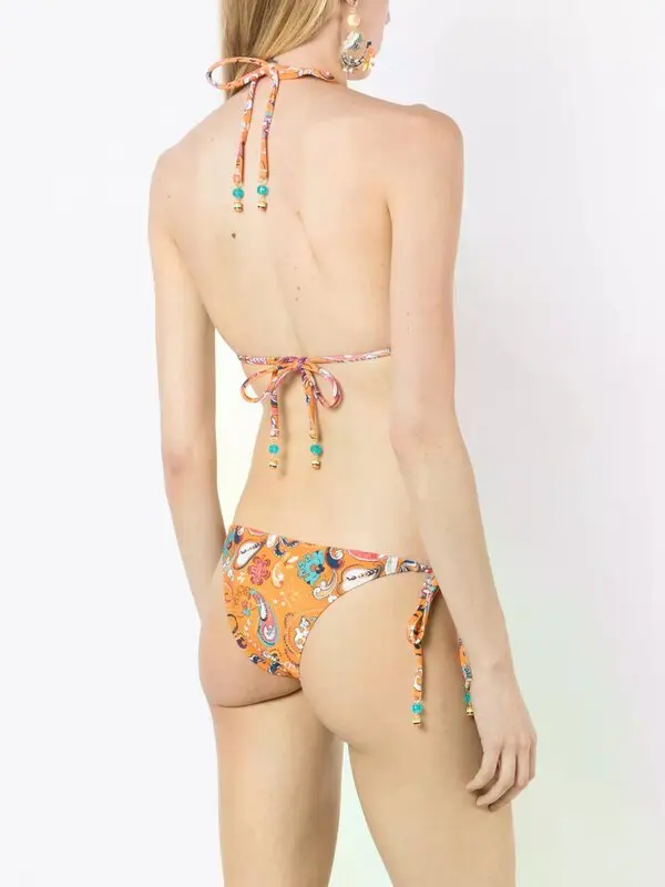 AMIR SLAMA Graphic-print Bikini Set