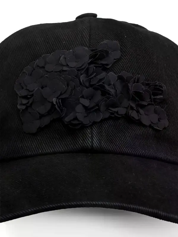 Lacoste X Lemarié Floral-appliqué Cap