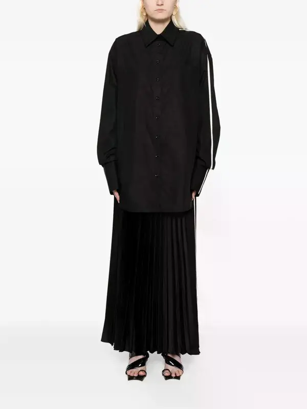 PETER DO Side-stripe Cotton Shirt