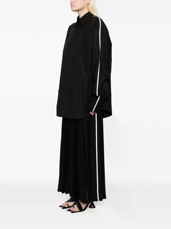 PETER DO Side-stripe Cotton Shirt