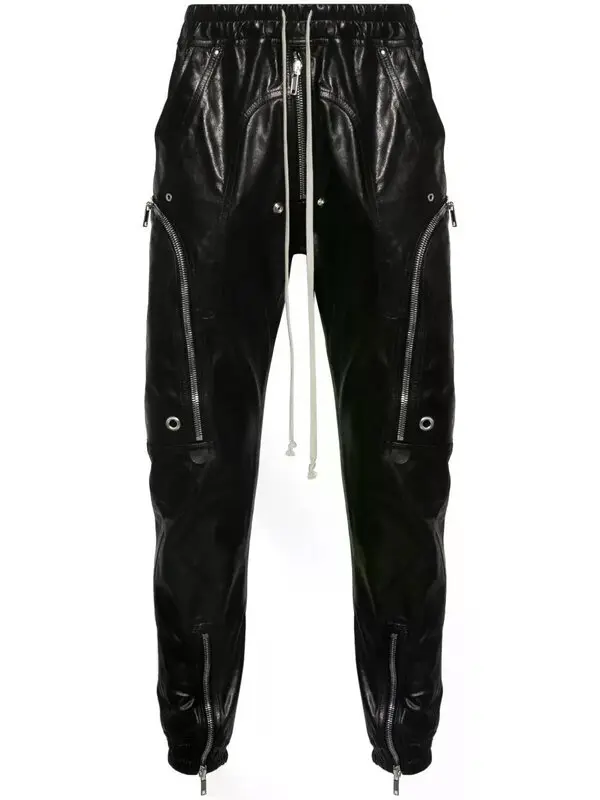 Rick Owens Bauhaus Leather Cargo Pants