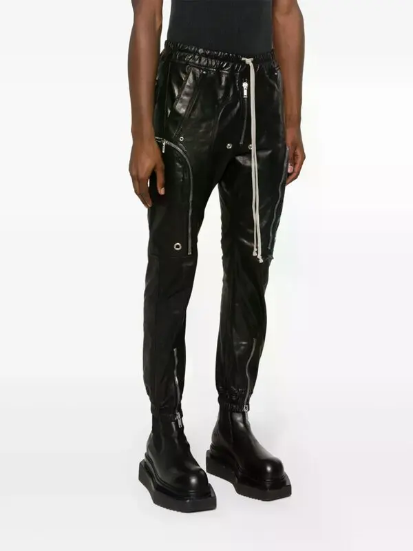 Rick Owens Bauhaus Leather Cargo Pants
