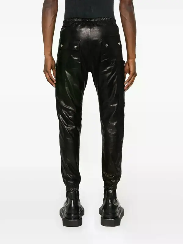 Rick Owens Bauhaus Leather Cargo Pants
