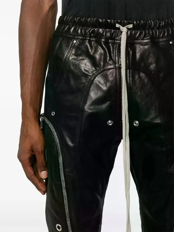 Rick Owens Bauhaus Leather Cargo Pants