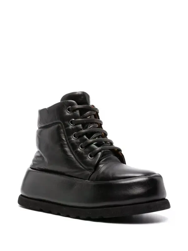 Marsèll 65mm Bombo Leather Boots - Black