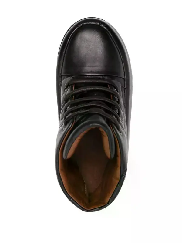 Marsèll 65mm Bombo Leather Boots - Black