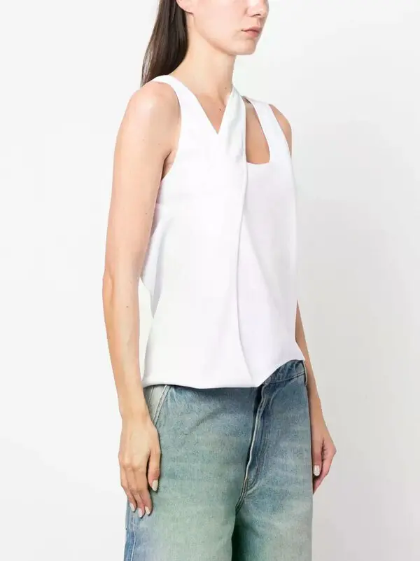 Gauchère Mirror Ribbed Tank Top