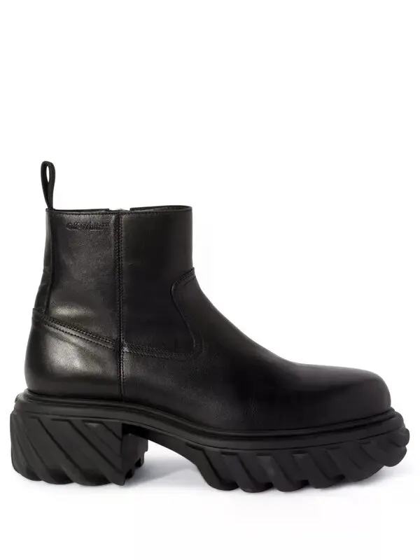 Off-White Exploration Motor Ankle Boots - Black