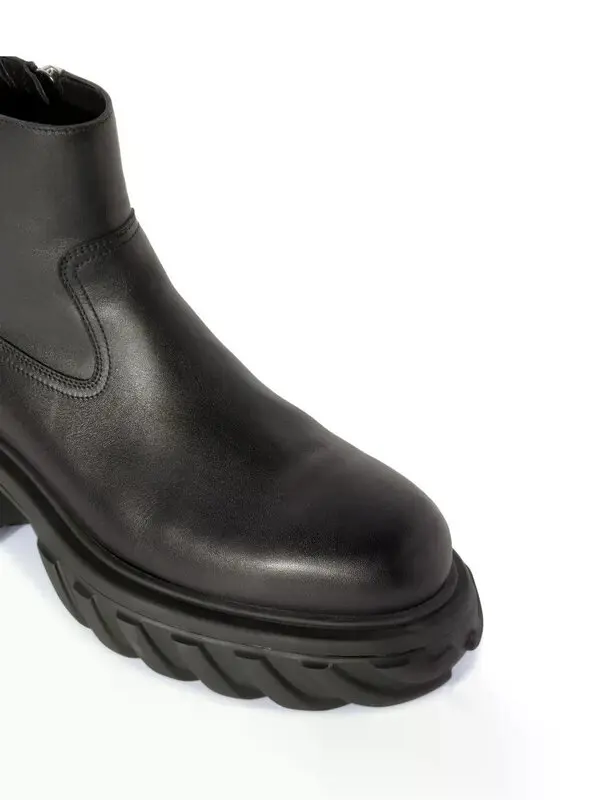 Off-White Exploration Motor Ankle Boots - Black