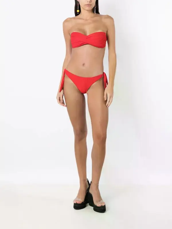 AMIR SLAMA Twist-detail Strapless Bikini