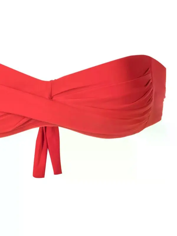 AMIR SLAMA Twist-detail Strapless Bikini